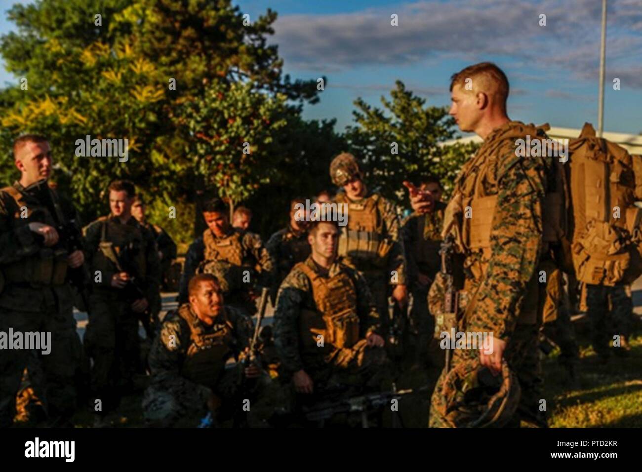 U.S. Marine Capt. Alexander White with Black Sea Rotational Force 17.1 ...