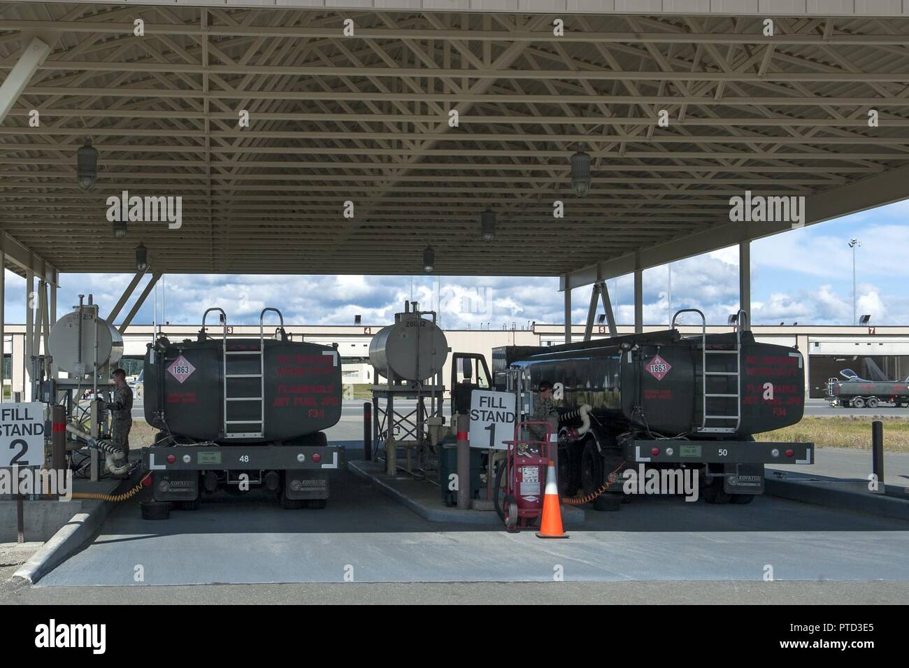 U.S. Air Force Airmen from the 673d Logistic Readiness Squadron ...