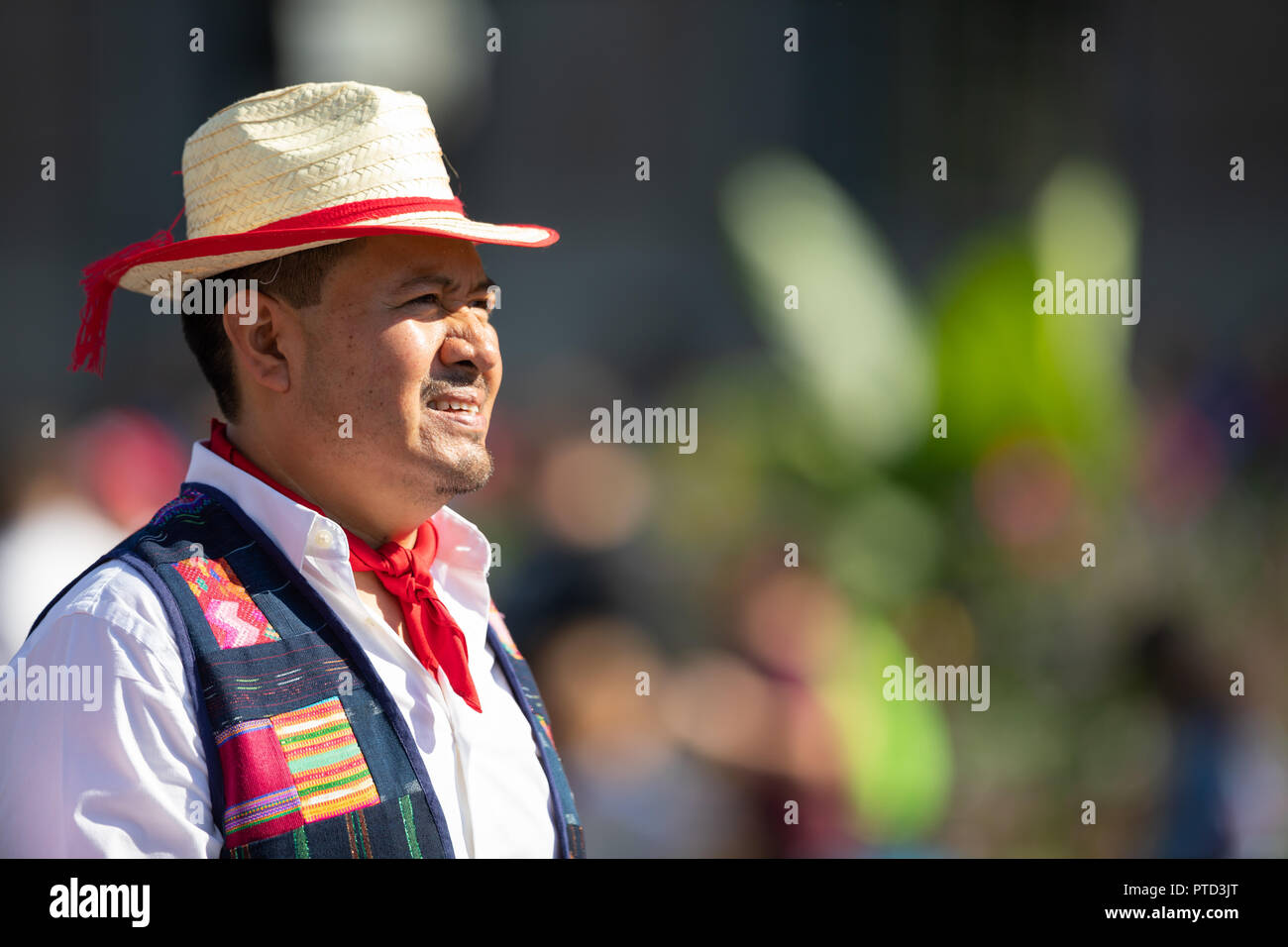 Washington, D.C., USA - September 29, 2018: The Fiesta DC Parade, Man ...
