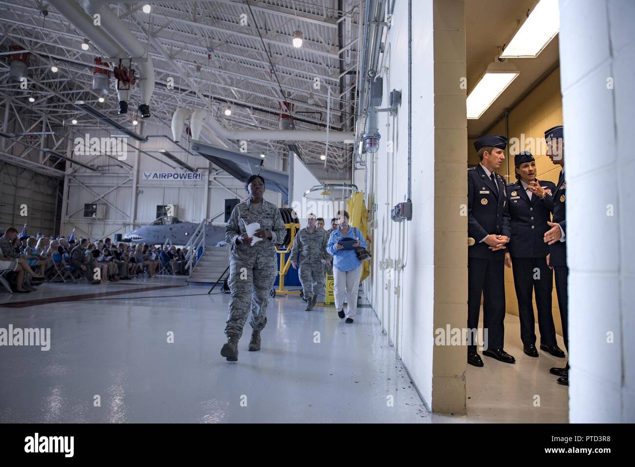 Maj. Gen. Scott J. Zobrist, 9th Air Force commander, Col. Jennifer Short, 23d Wing commander ...