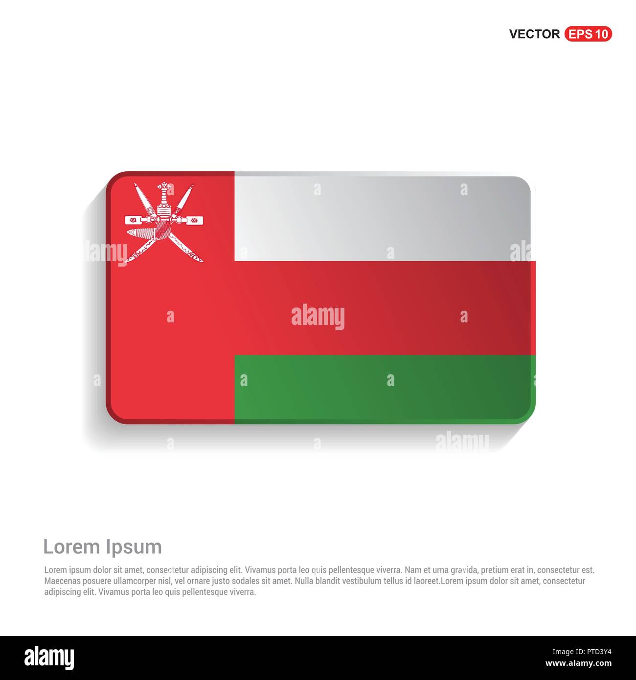 Oman flag design vector Stock Vector Image & Art - Alamy