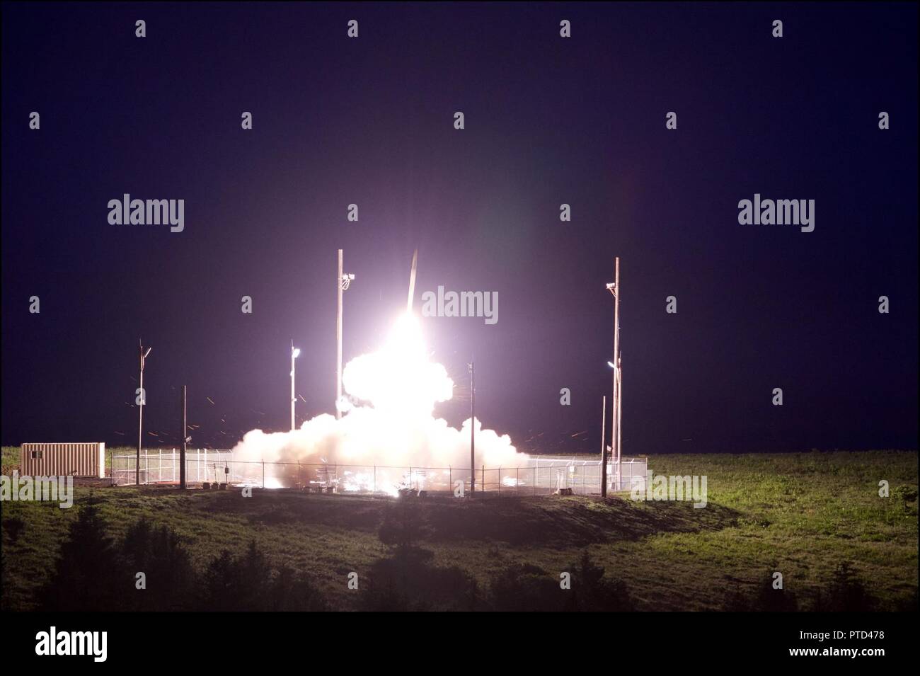 A Terminal High Altitude Area Defense (THAAD) interceptor is launched ...