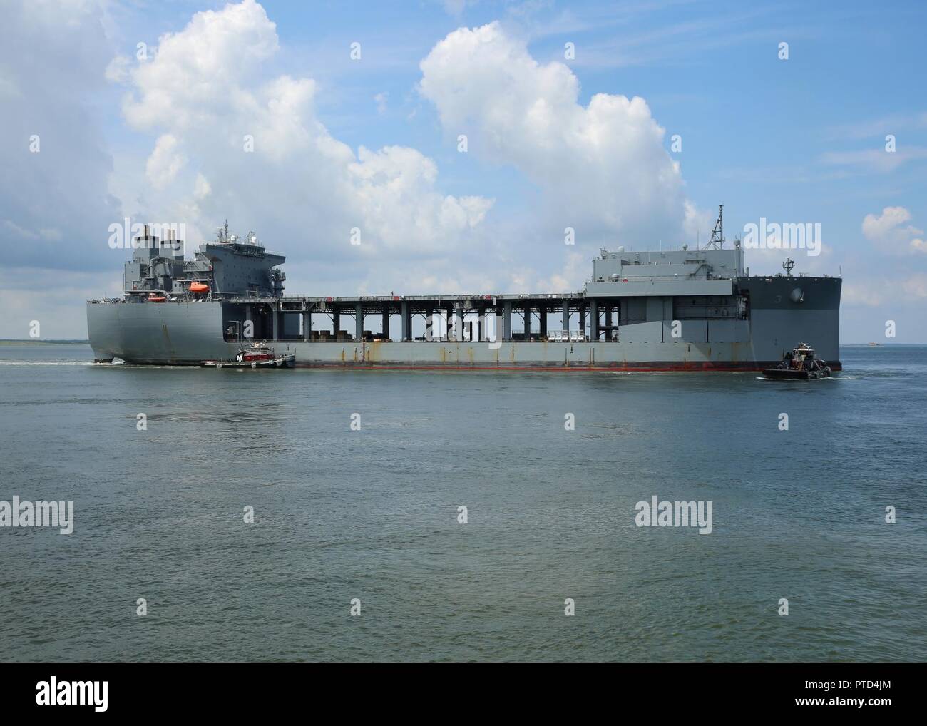 NORFOLK, Va. (July 10, 2017)—The expeditionary mobile base USNS Lewis B ...