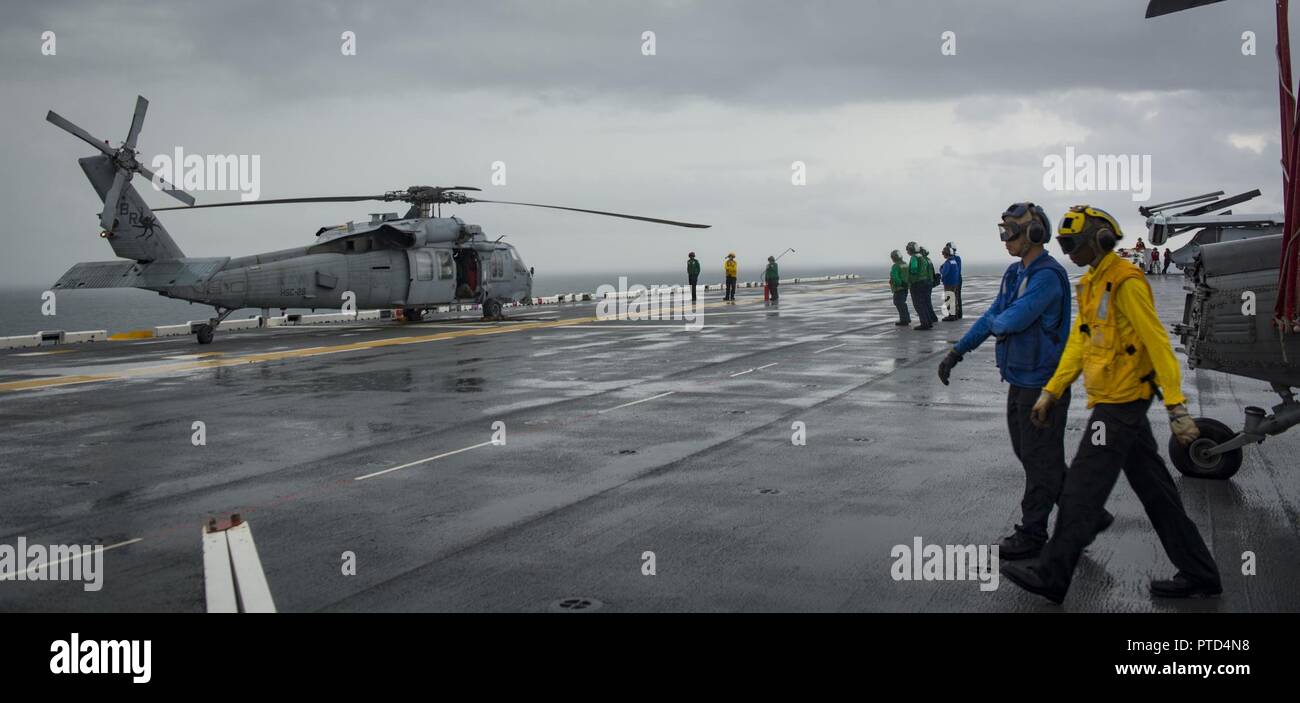 ATLANTIC OCEAN (July 10, 2017) An MH-60S Sea Hawk, assigned to ...