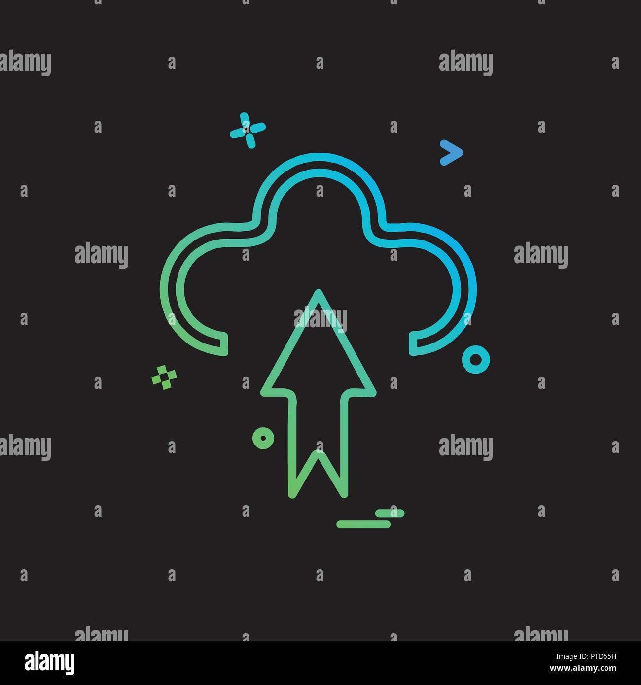 Upload icon design vector Stock Vector Image & Art - Alamy