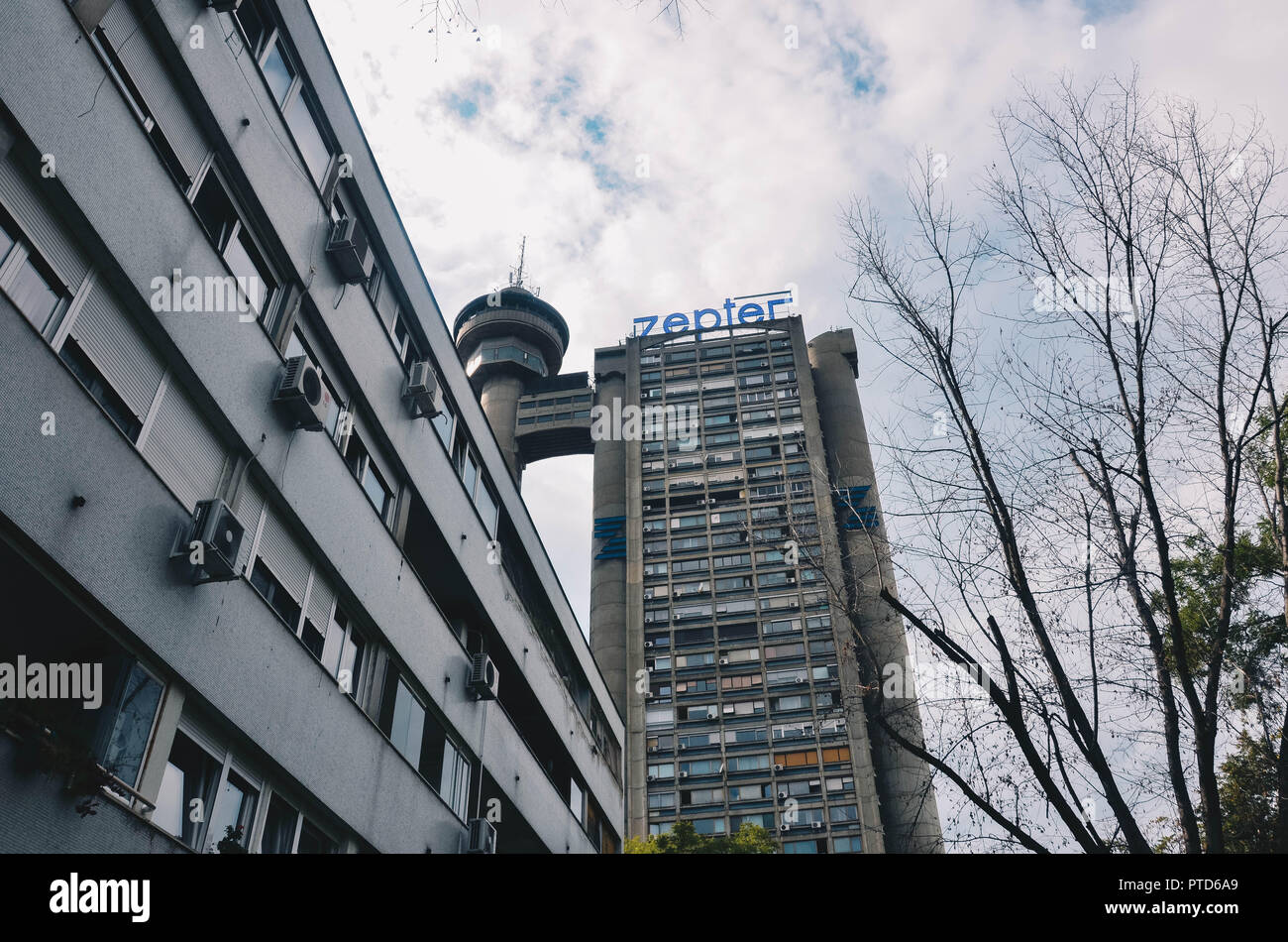 Western City Gate, or Genex Tower, (built 1979, architect Mihajlo ...