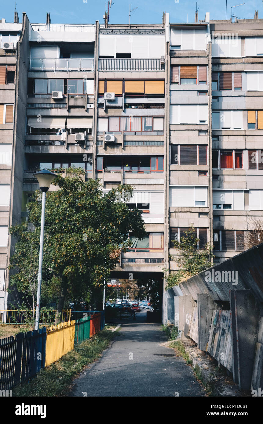 Residential housing in Block 23, New Belgrade (Novi Beograd), Belgrade ...