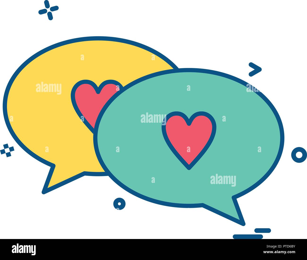 Chat icon design vector Stock Vector Image & Art - Alamy