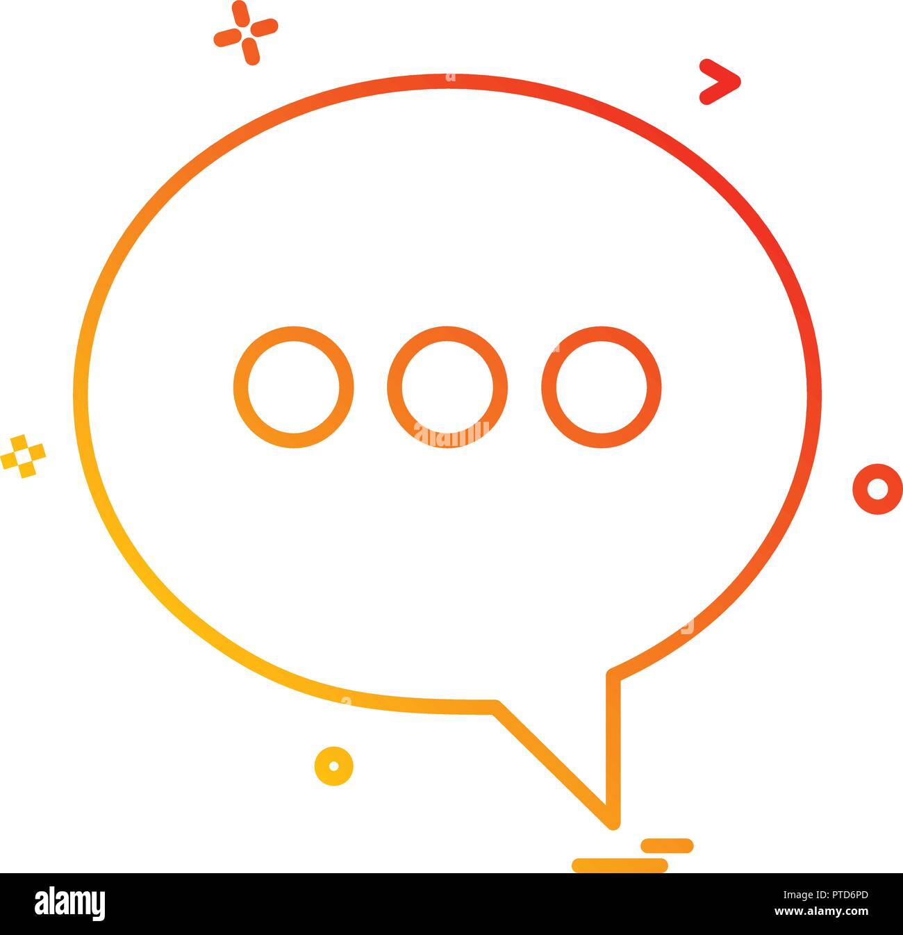 Message icon design vector Stock Vector Image & Art - Alamy