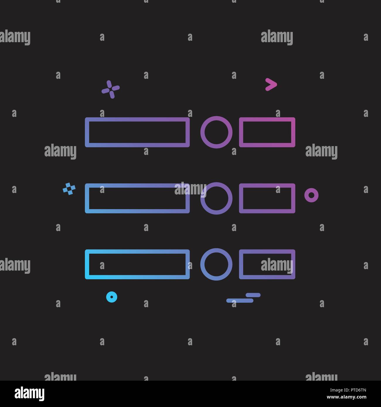 Menu icon design vector Stock Vector Image & Art - Alamy