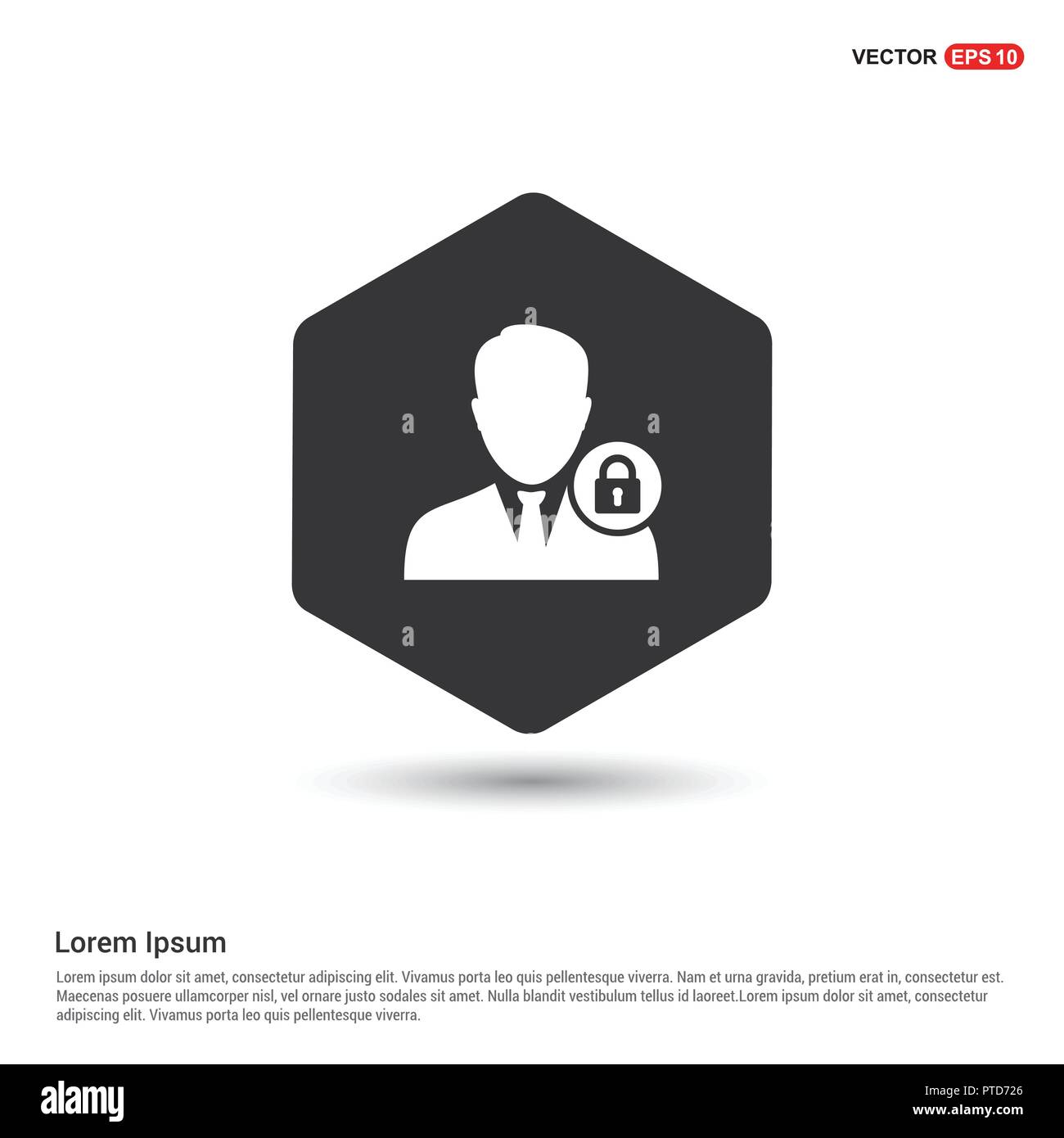 Secure User Icon Stock Vector Image & Art - Alamy