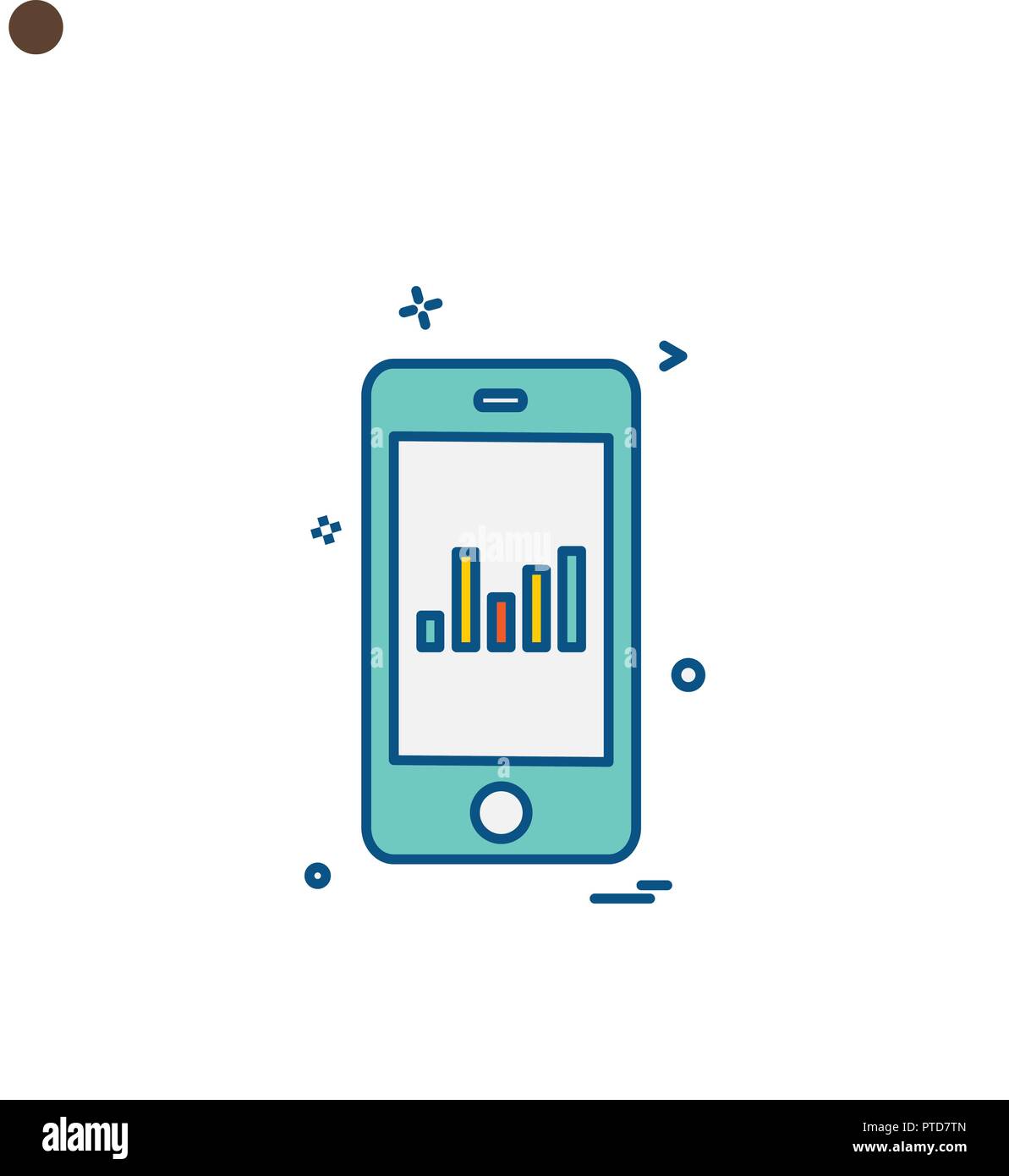 Mobile icon design vector Stock Vector Image & Art - Alamy