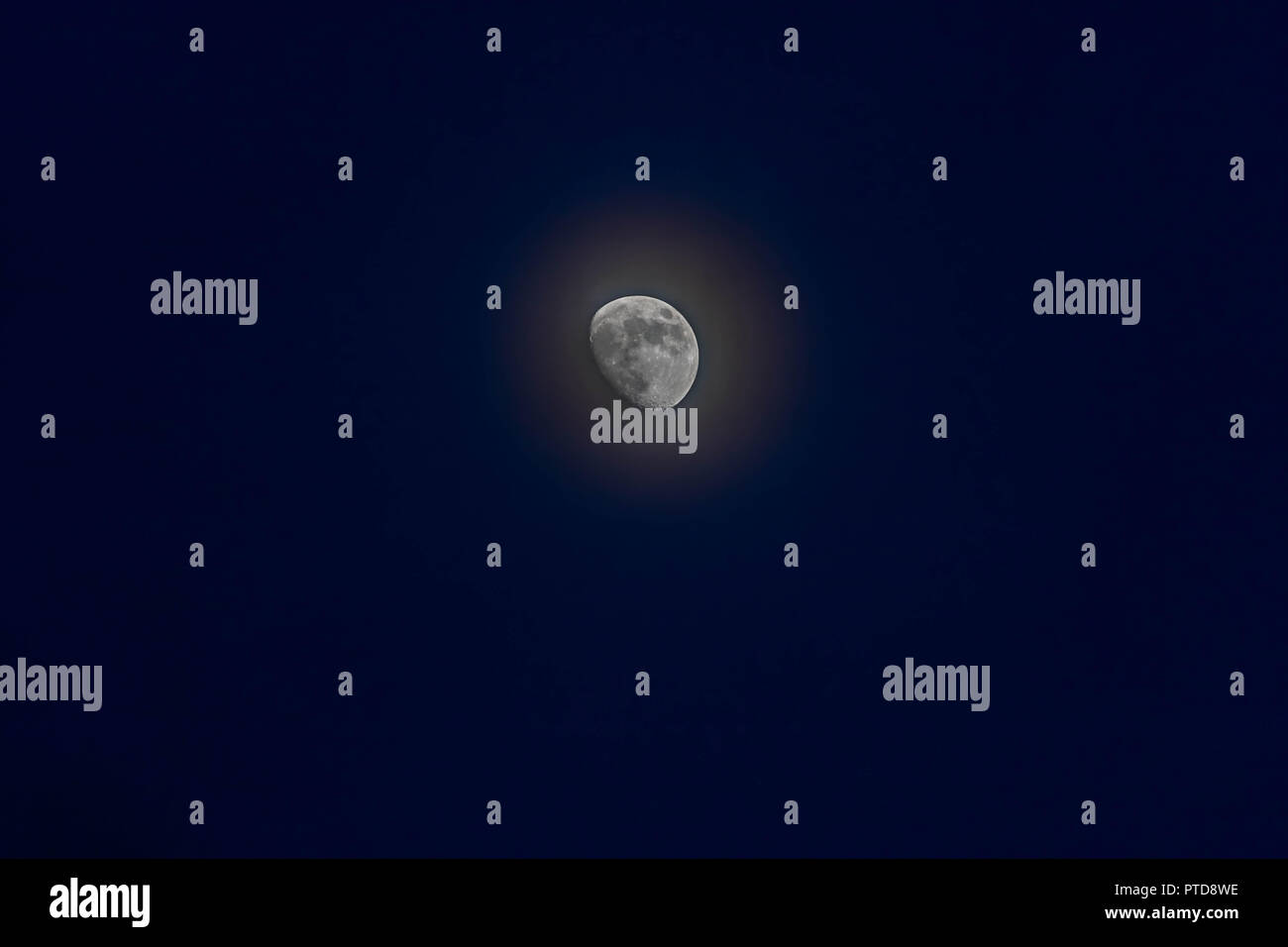 Half lunar moon hi-res stock photography and images - Alamy