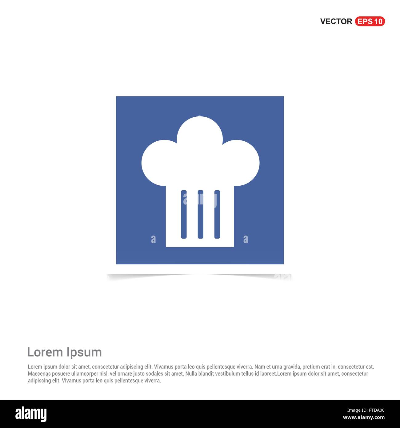 Blue line chef hat icon hi-res stock photography and images - Alamy