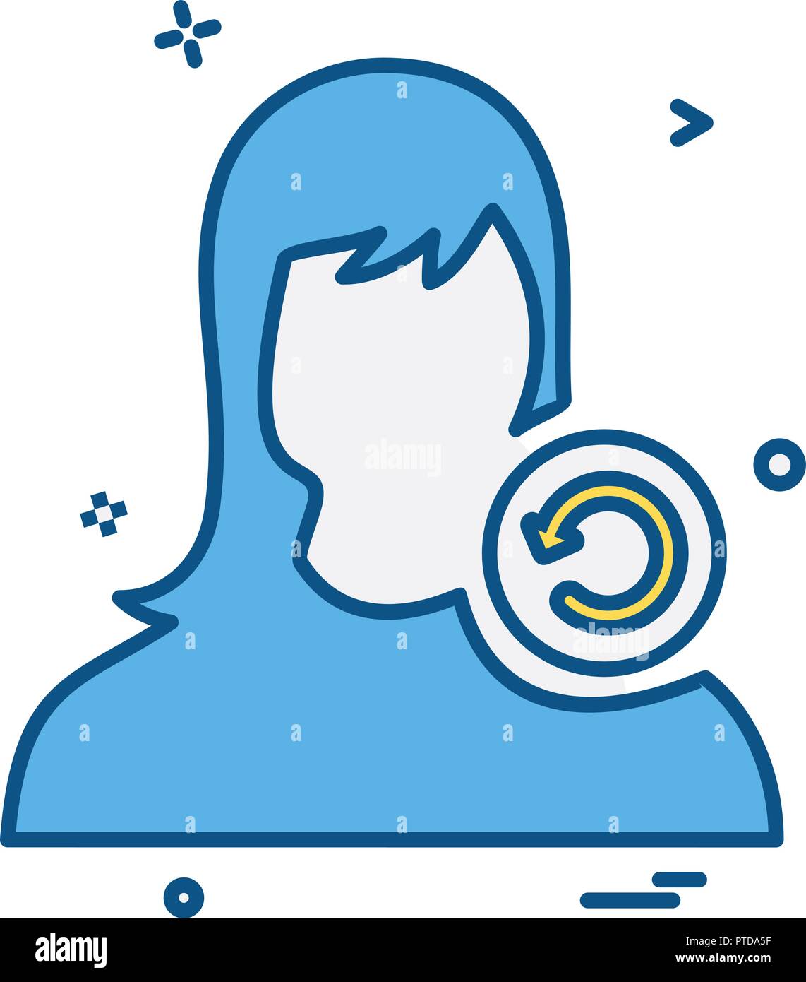 Avatar female icon design vector Stock Vector Image & Art - Alamy