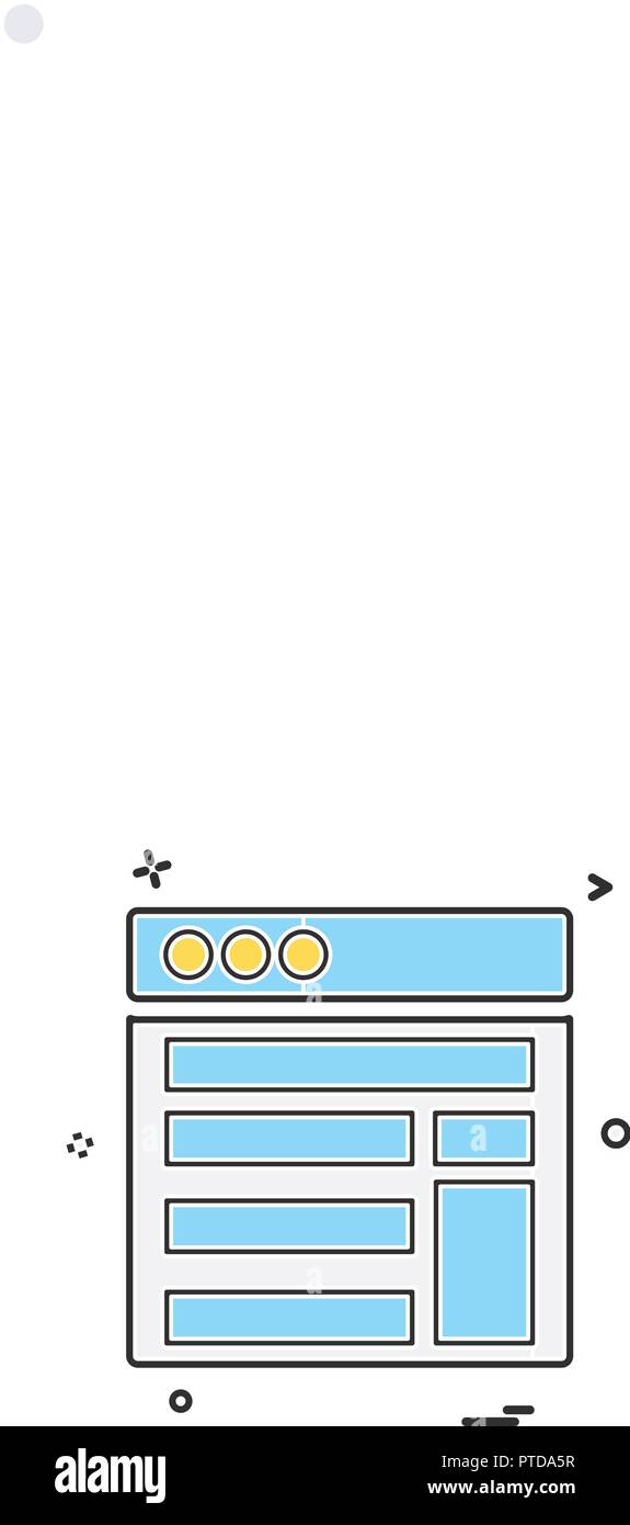 Web layouts icon design vector Stock Vector Image & Art - Alamy