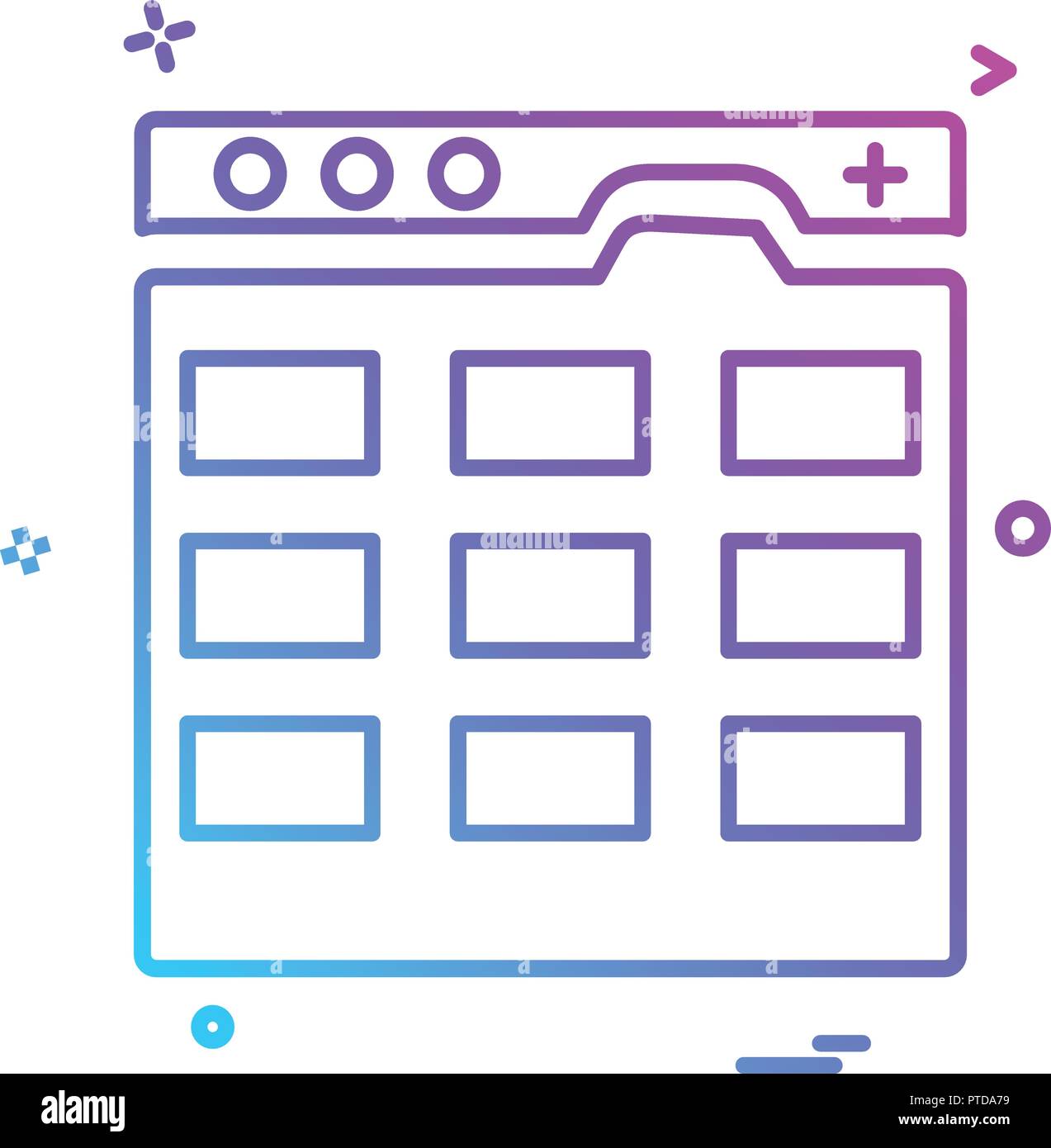 Web layouts icon design vector Stock Vector Image & Art - Alamy