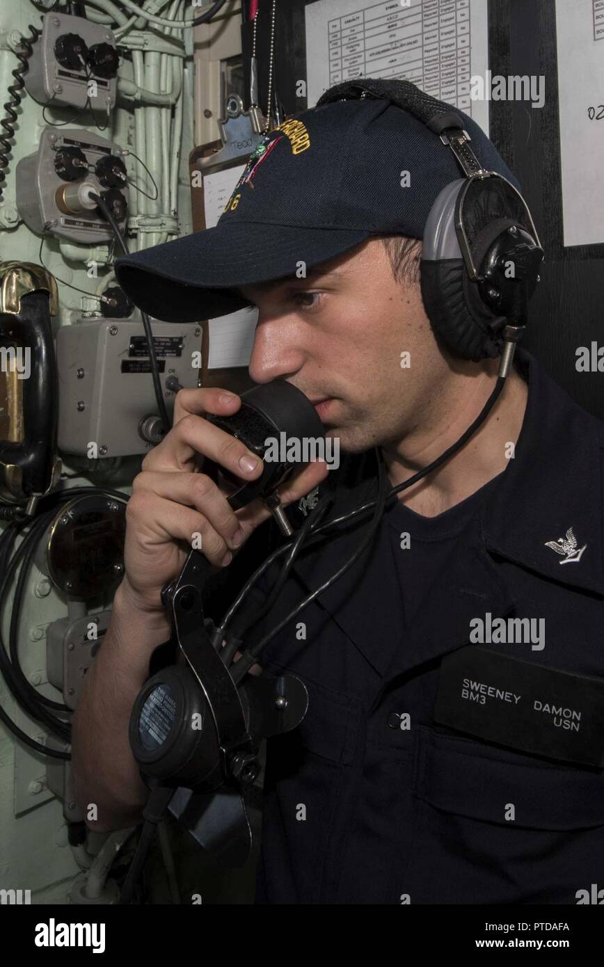 CORAL SEA (July 10, 2017) Boatswain's Mate 3rd Class Damon Sweeney ...