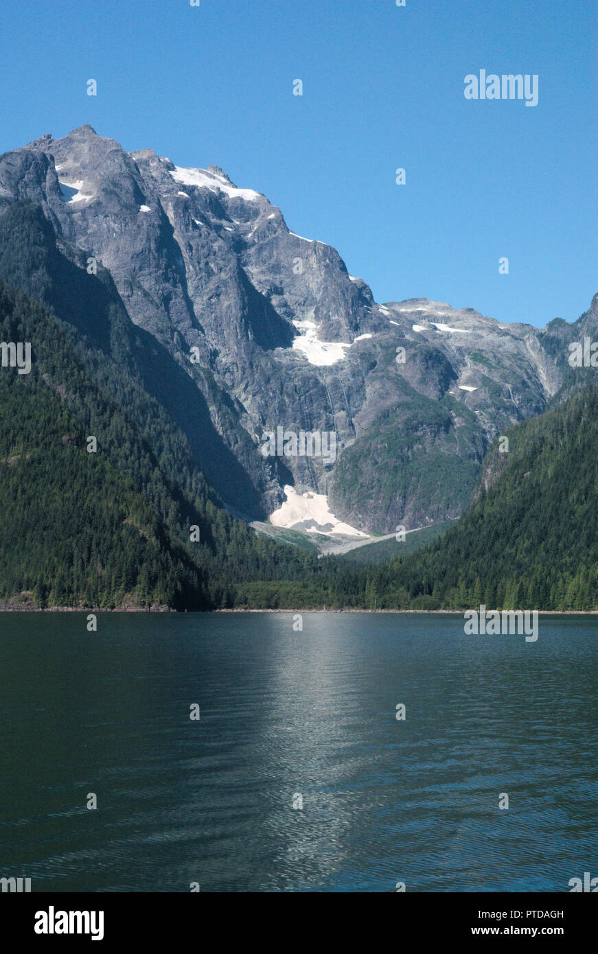 Year-round snow at Glacier Bay at Stave Lake in Mission, British ...