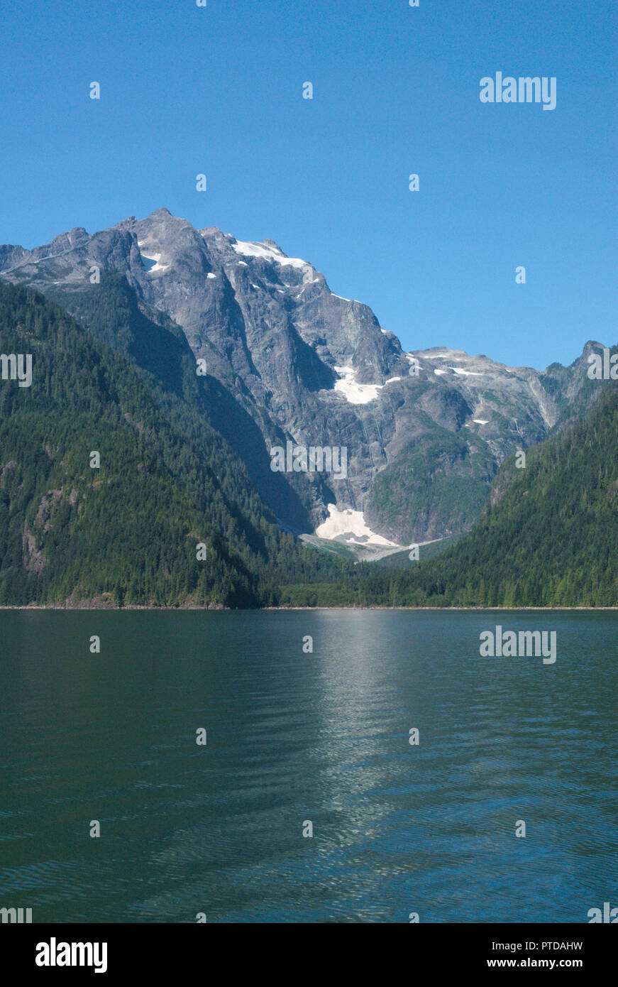 Year-round snow at Glacier Bay at Stave Lake in Mission, British ...