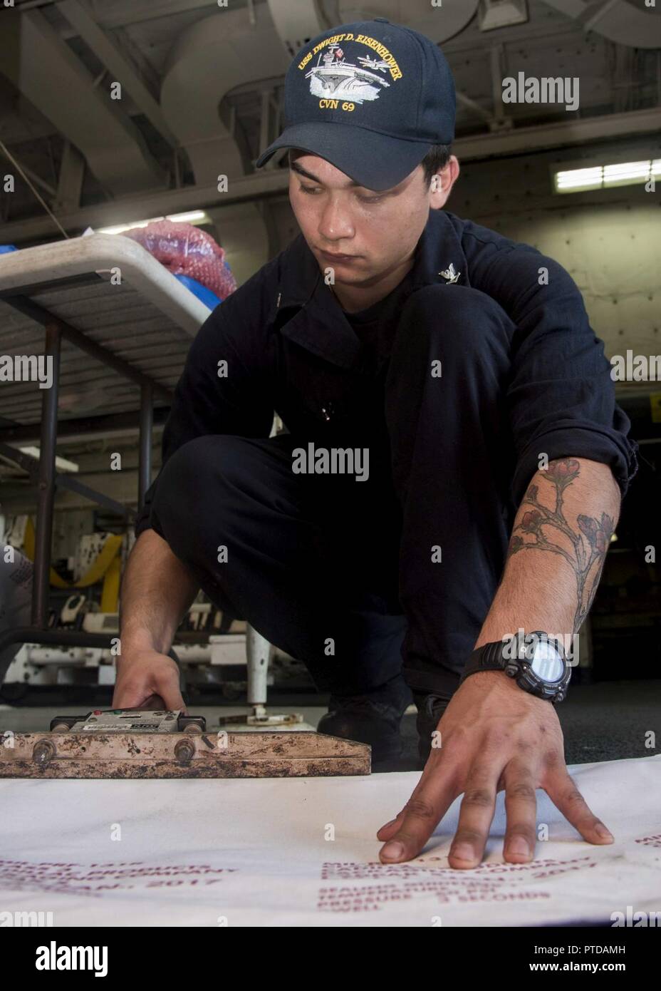 NORFOLK, Va. (July 7, 2017) Aviation Machinist's Mate 3rd Class Jesse ...