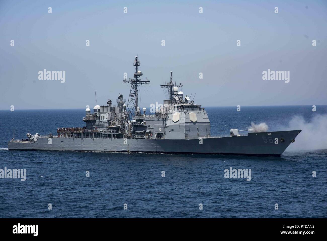 OCEAN (July 8, 2017) The guided missile cruiser USS San Jacinto (CG 56 ...