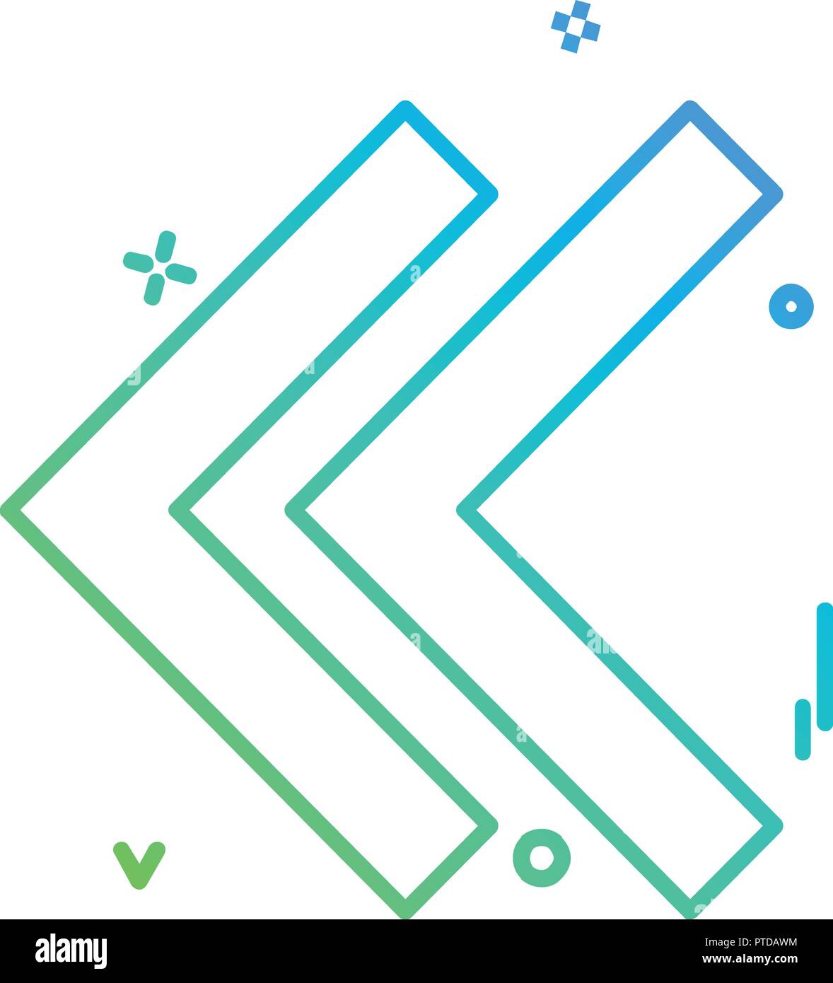 Arrows icon design vector Stock Vector Image & Art - Alamy