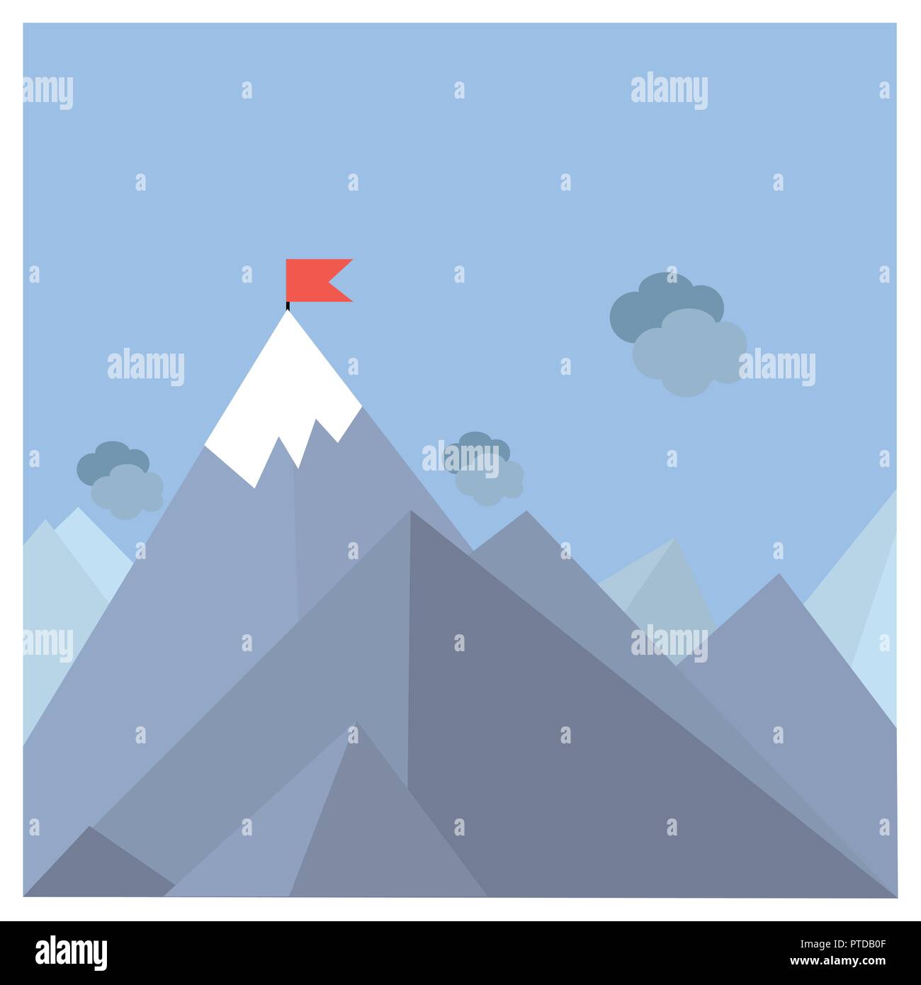 Mountains with clouds design vector Stock Vector Image & Art - Alamy
