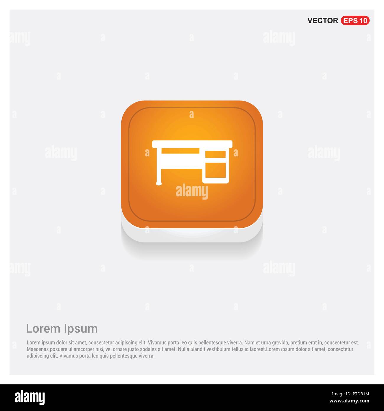 Office Table Icon Stock Vector Image & Art - Alamy