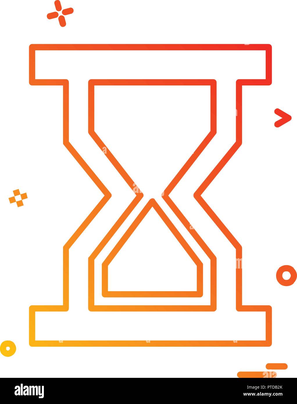 Wait icon design vector Stock Vector Image & Art - Alamy