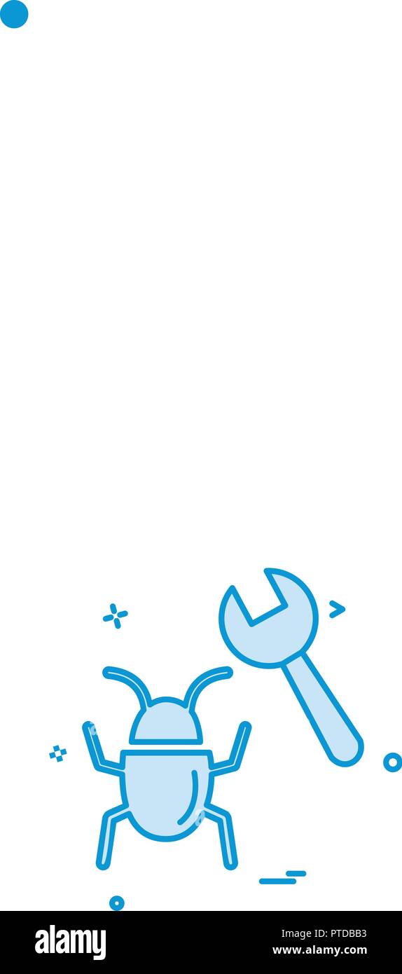 bug icon design vector Stock Vector Image & Art - Alamy