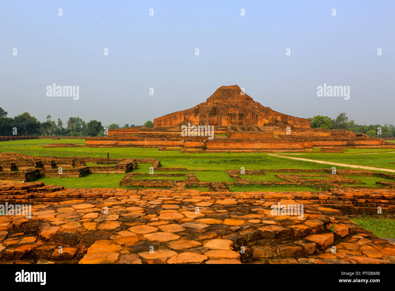 Paharpur Buddhist Monastery at Paharpur village in Badalgachhi Upazila ...