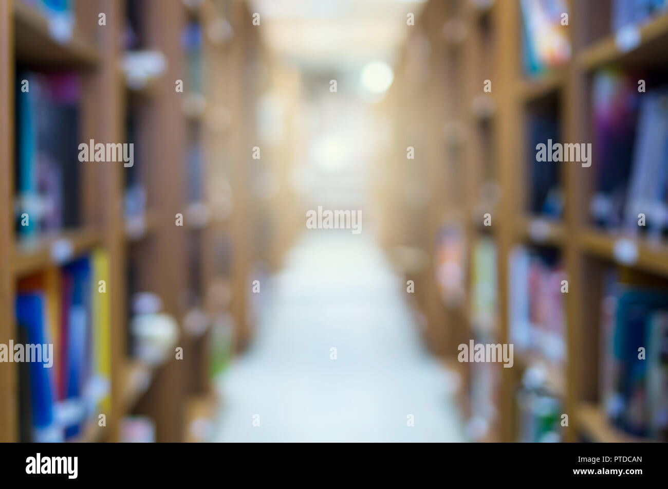 Abstract blurred photo of book store background Stock Photo - Alamy