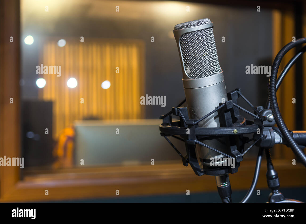 Professional condenser studio microphone, Musical Concept Stock Photo ...