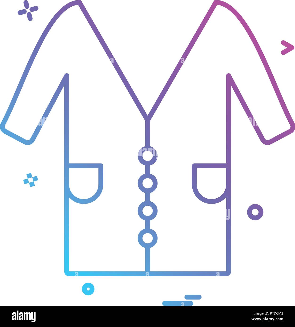 lab coat icon vector design Stock Vector Image & Art - Alamy