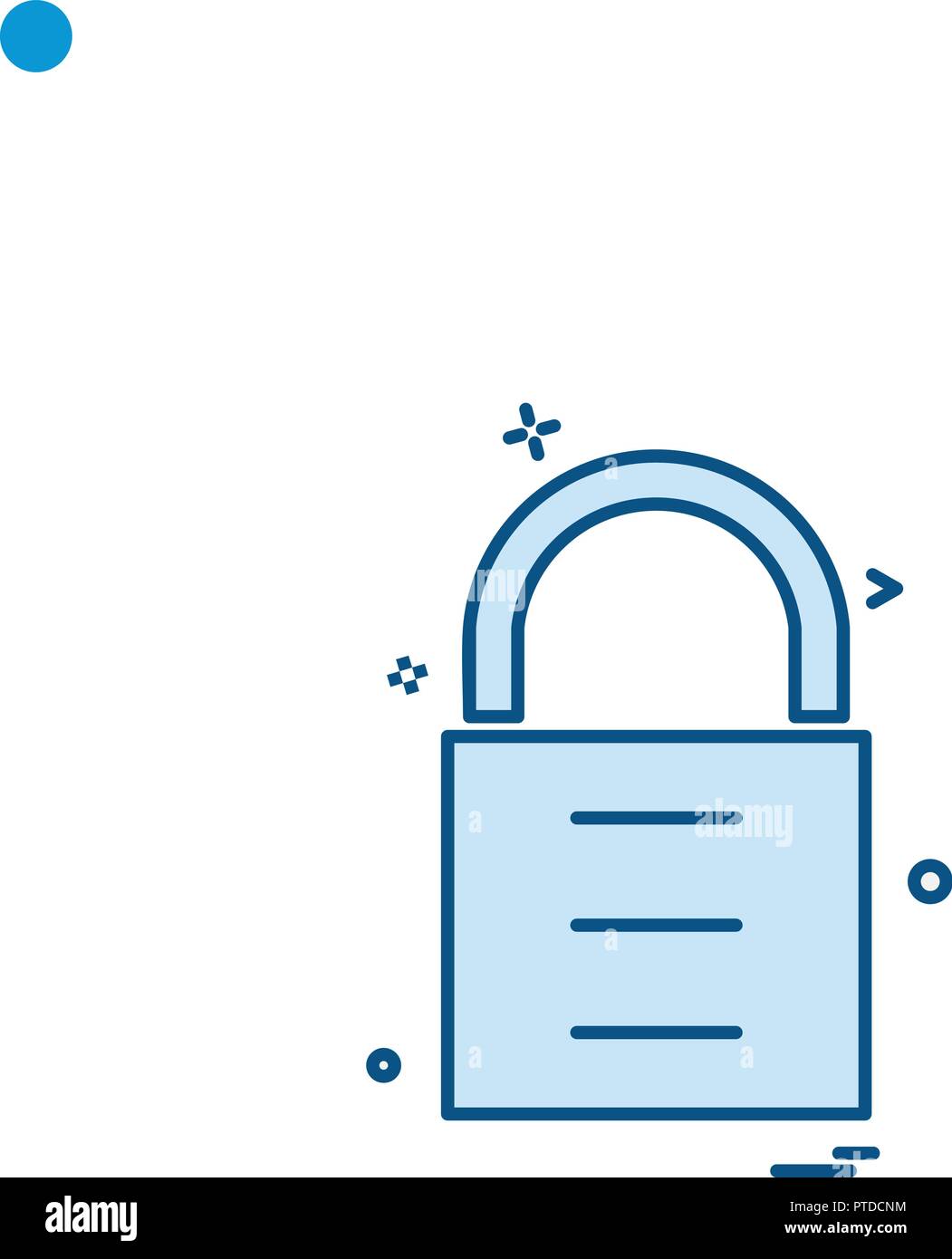 Lock icon design vector Stock Vector Image & Art - Alamy