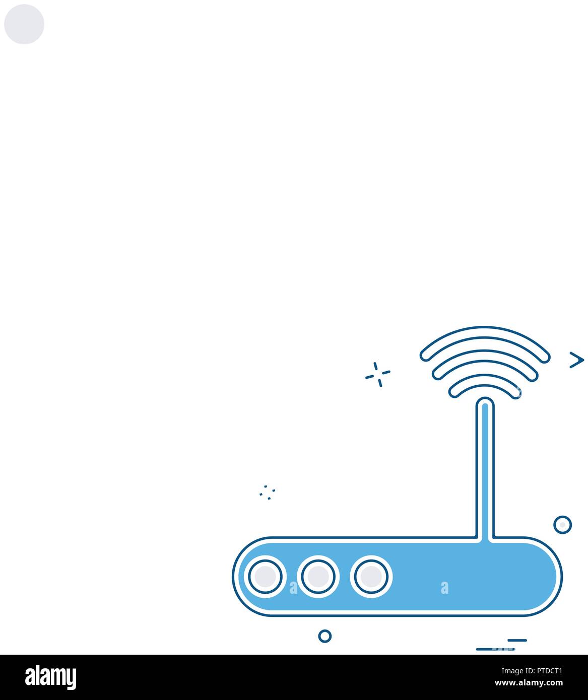 Wifi router icon design vector Stock Vector Image & Art - Alamy