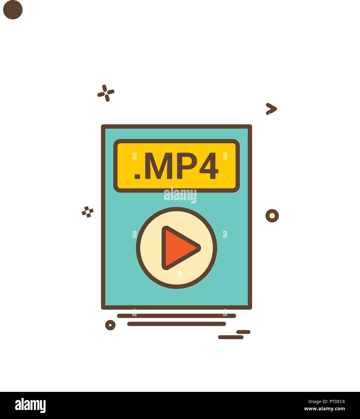 file files mp4 icon vector design Stock Vector Image & Art - Alamy