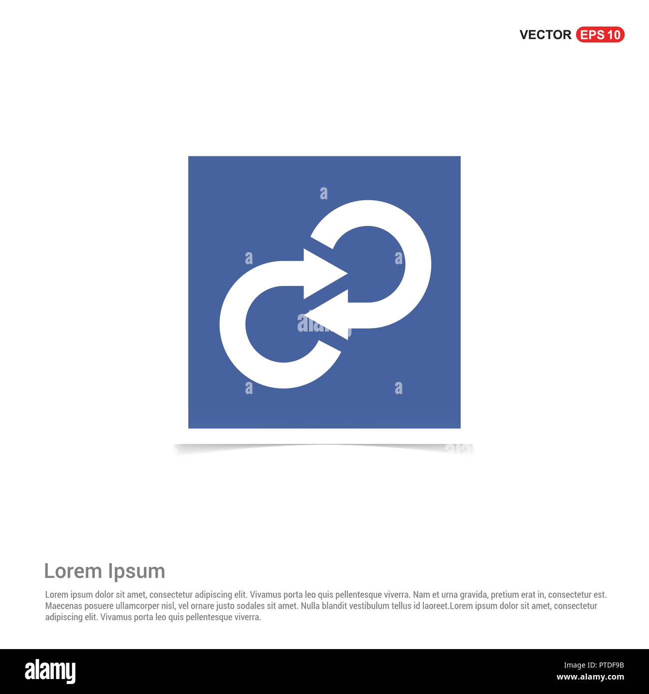 Reload Icon - Blue photo Frame Stock Vector Image & Art - Alamy