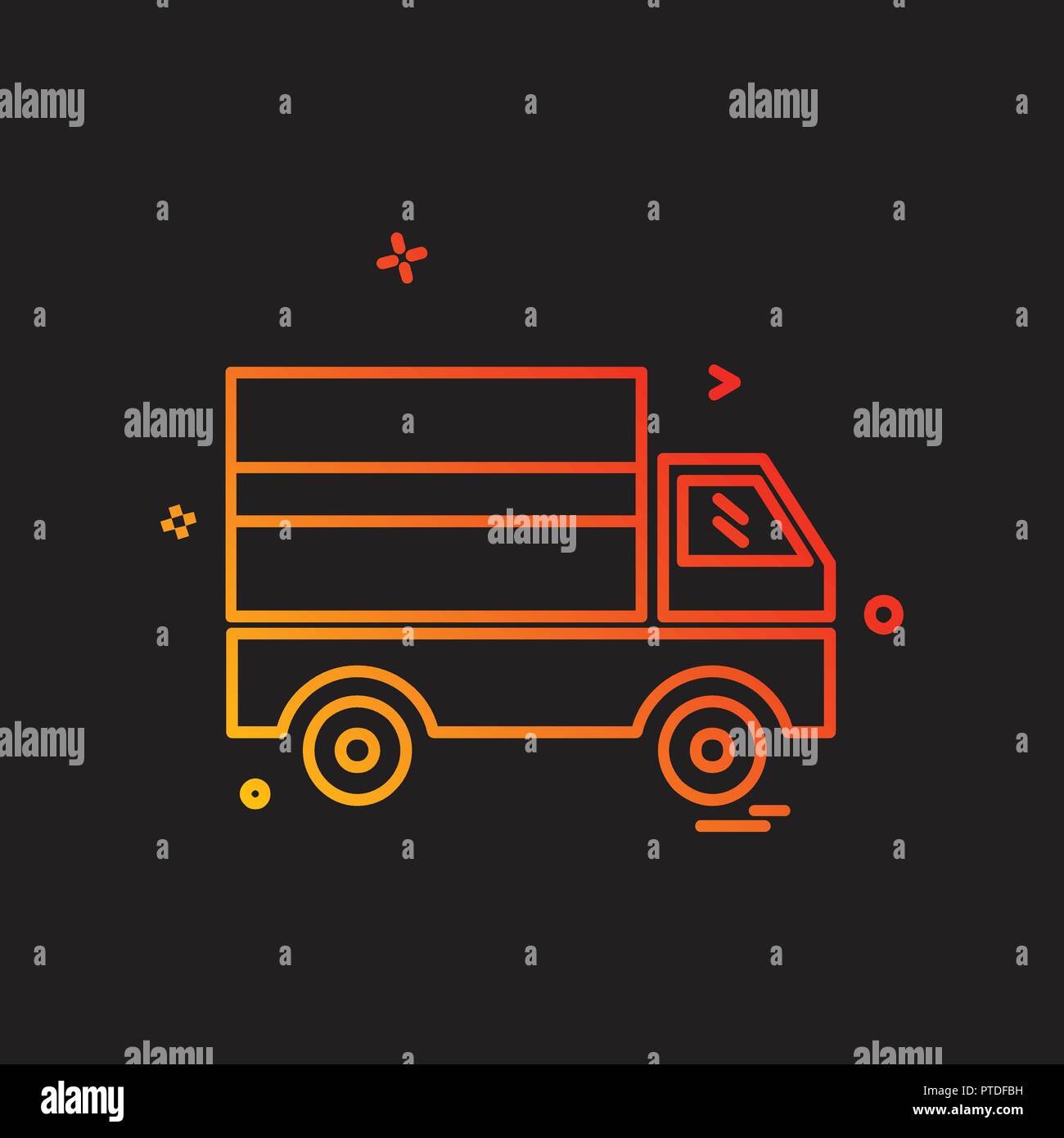 Truck icon design vector Stock Vector Image & Art - Alamy
