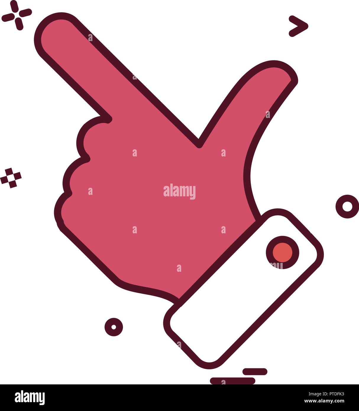 hand choose click icon vector design Stock Vector Image & Art - Alamy