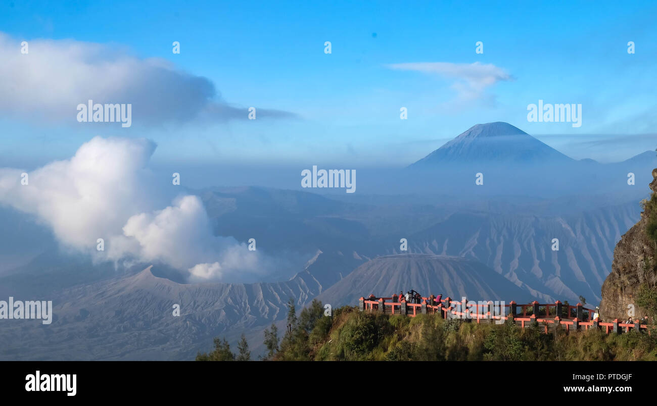 Sunrise on Mt. Bromo and the Tengger Semeru caldera from Mount ...