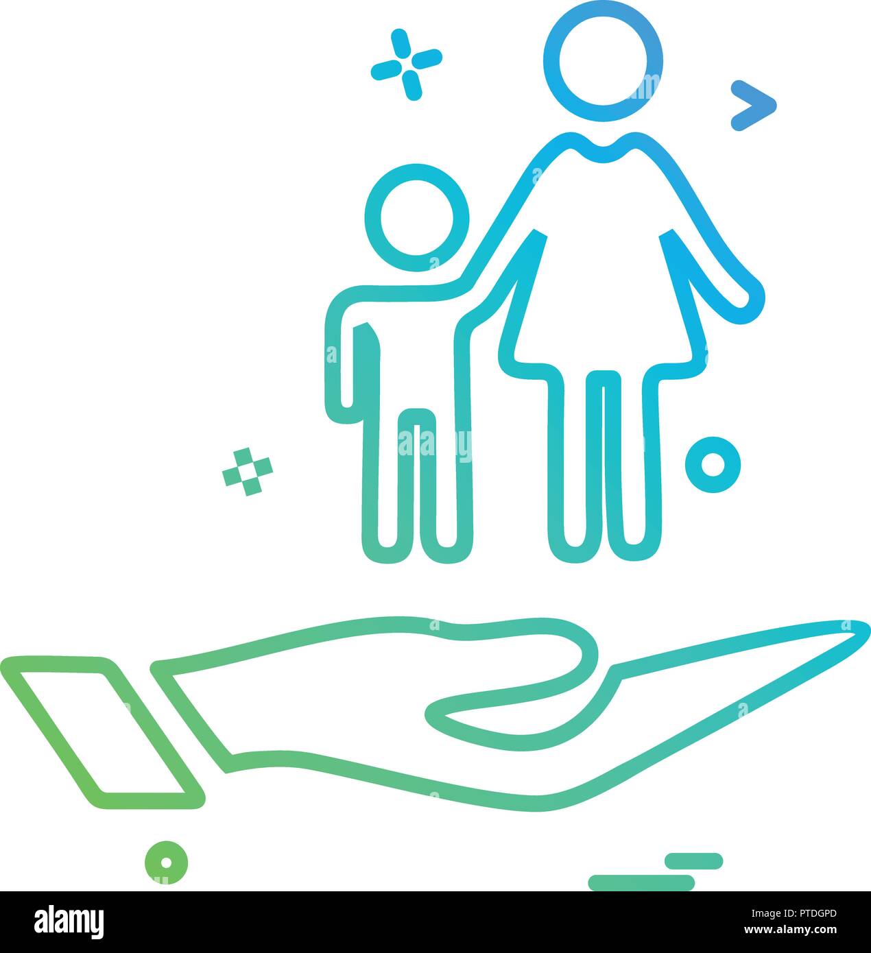 Safe hands icon design vector Stock Vector Image & Art - Alamy