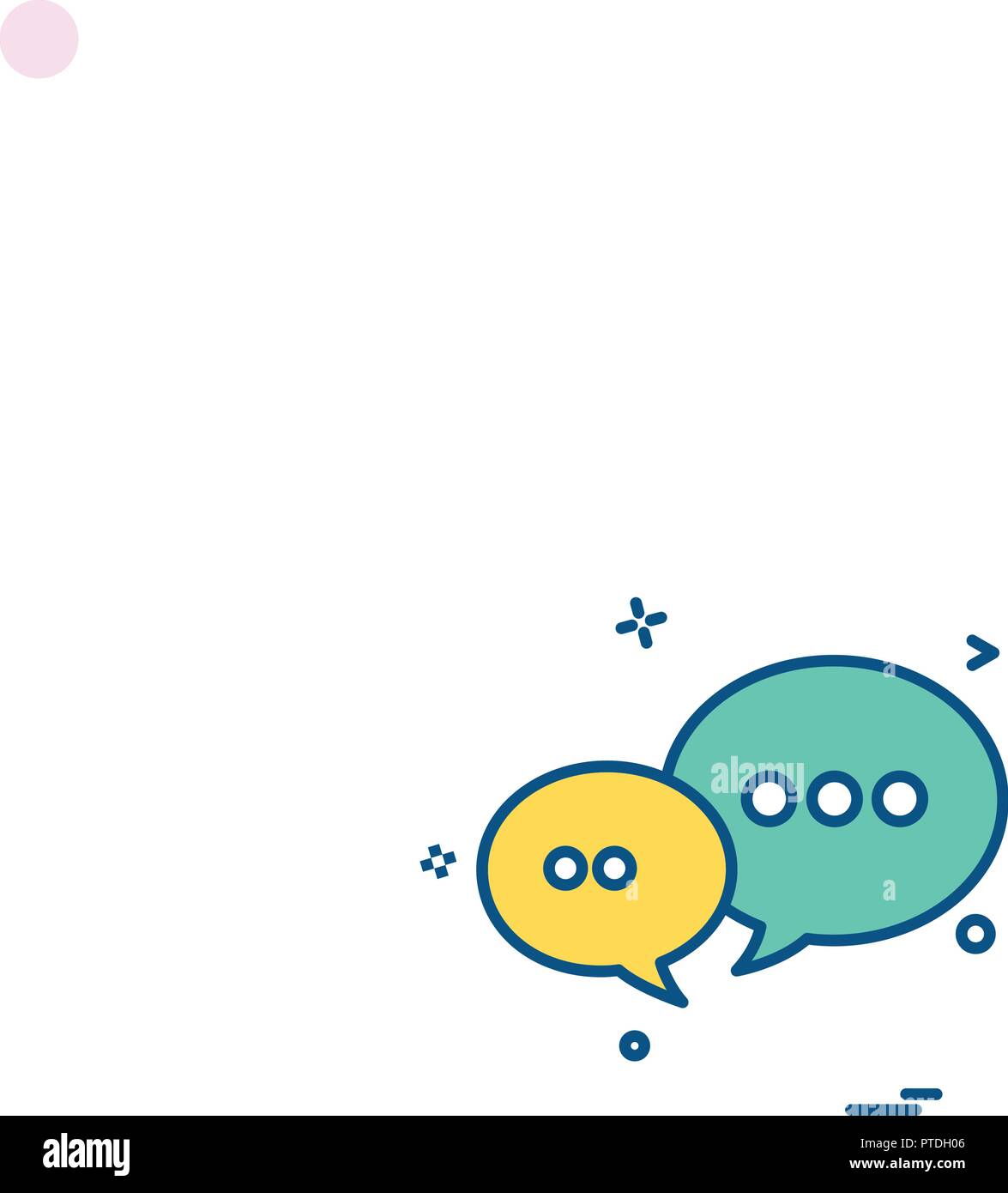 Message icon design vector Stock Vector Image & Art - Alamy