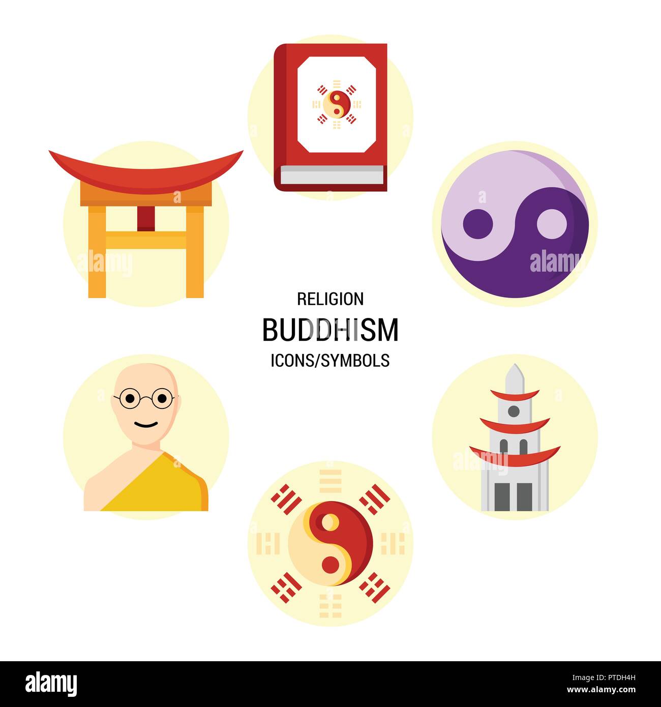 Religion icons set vector Stock Vector Image & Art - Alamy