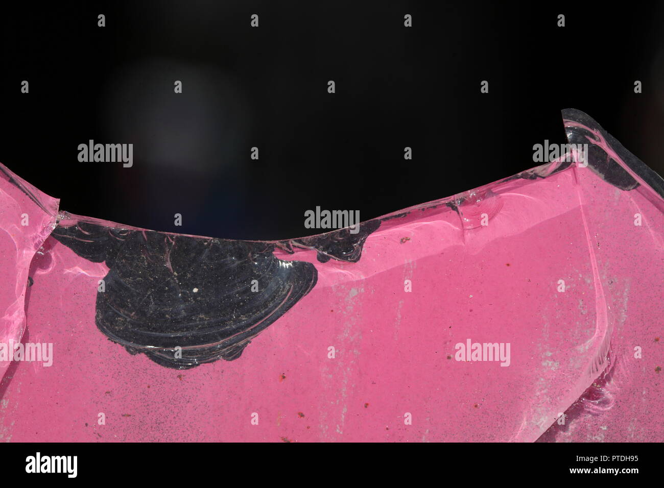 Fragmented glass, old broken window Stock Photo - Alamy