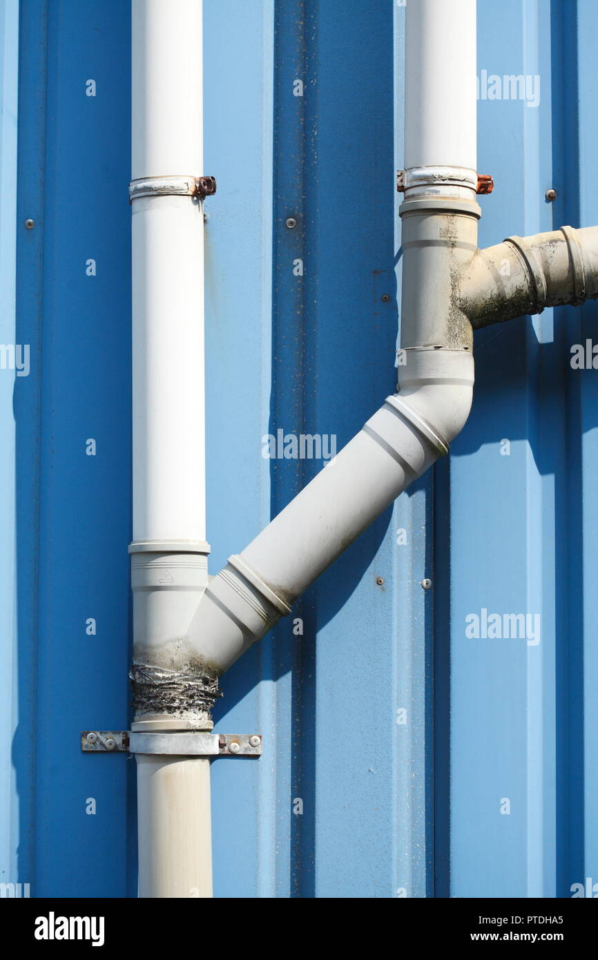 Blue drain pipes hi-res stock photography and images - Alamy