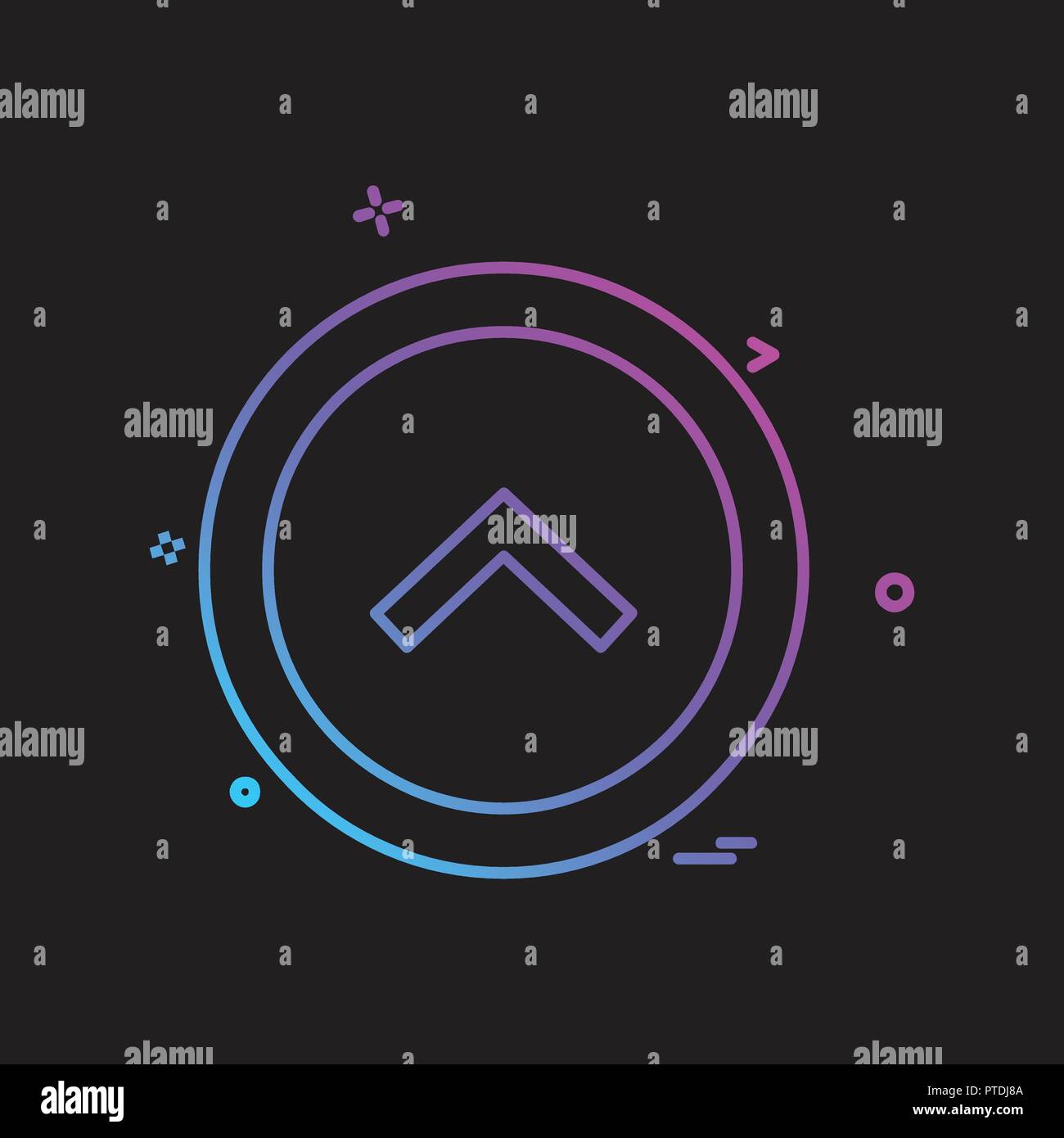 Up Arrow icon design vector Stock Vector Image & Art - Alamy