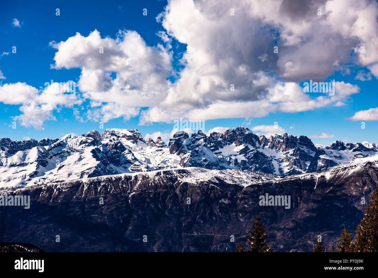 Snowmobile in dolomites winter snow hi-res stock photography and images ...