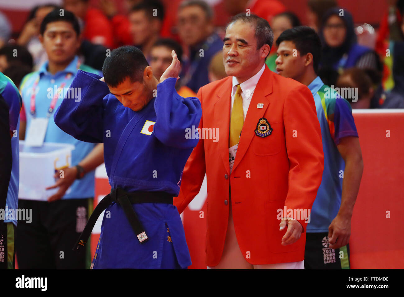 Jakarta, Indonesia. 8th Oct, 2018. Satoshi Fujimoto (JPN) Judo : Men's -66kg at JI Expo ...